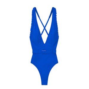 Miraclesuit | Swim | Skinny Dippers By Miraclesuit Cobalt Blue Ruffle ...